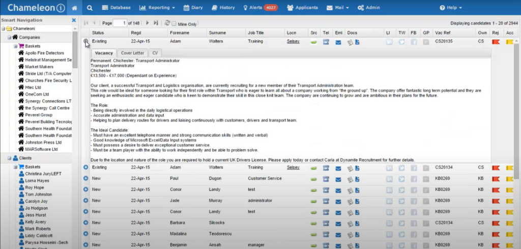 Unbiased Chameleon-i Review | Top Database for Recruiters